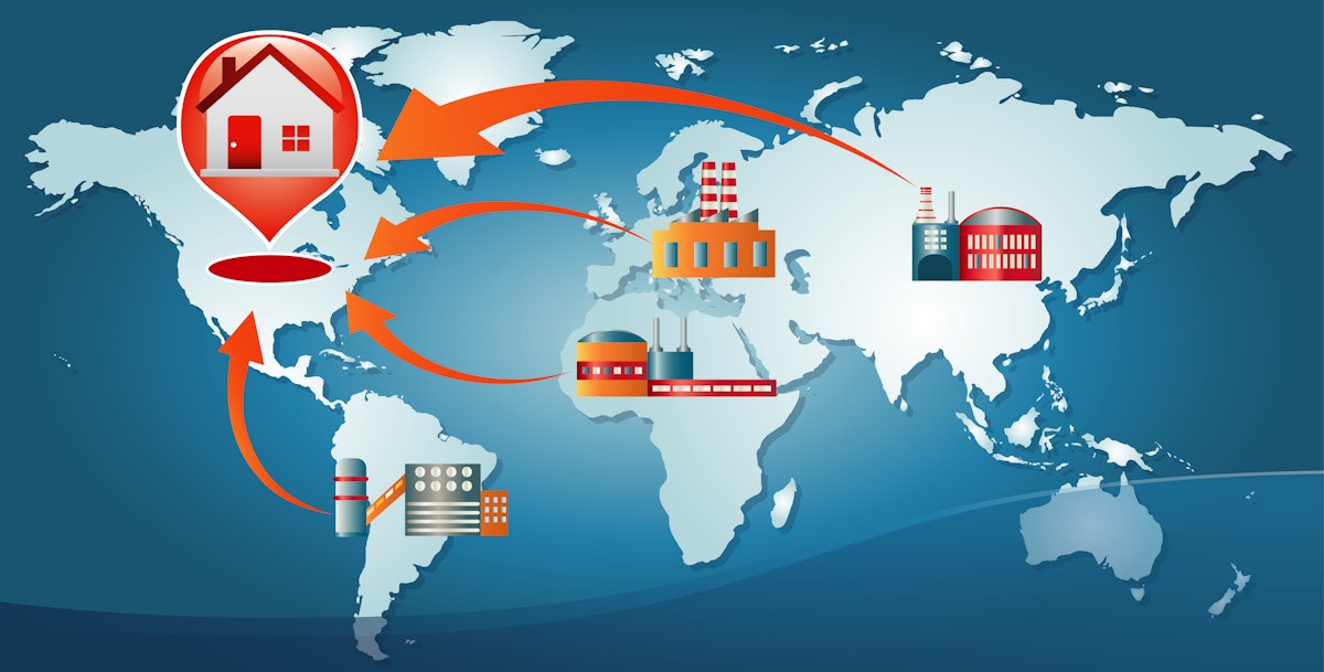 Global Supply Chain Map for Logistics Providers | Supply & Demand Chain ...