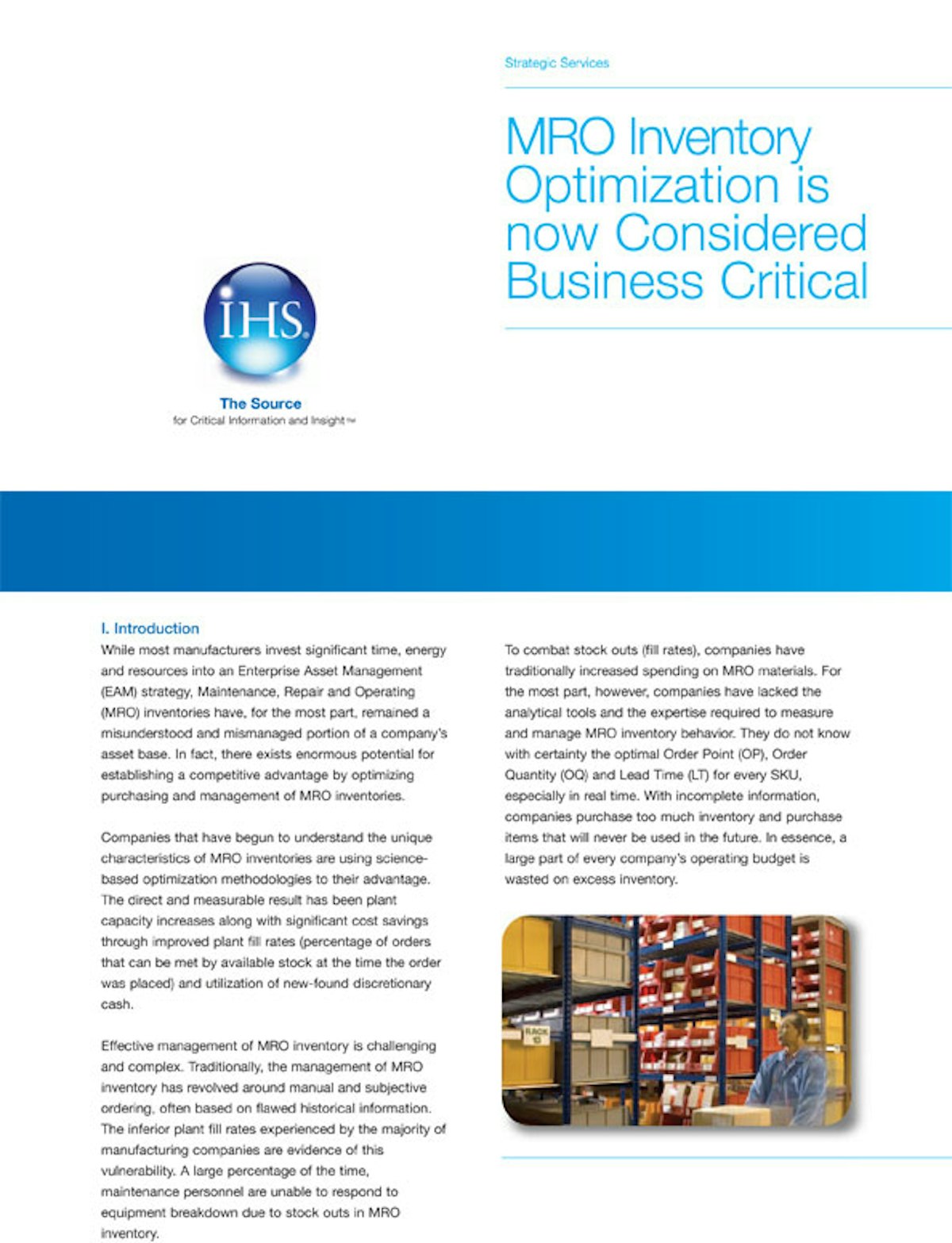 MRO Inventory Optimization is now Considered Business Critical | Supply ...