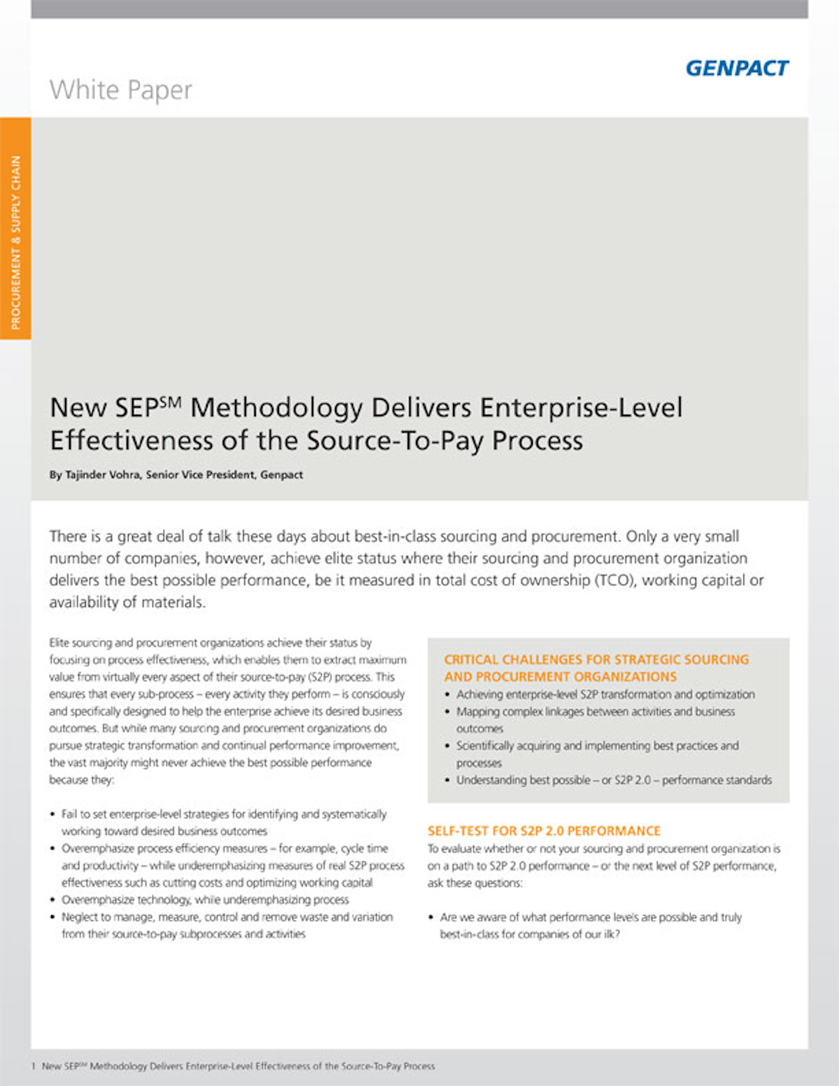 Source to Pay 2.0 - drive best in class S2P performance | Supply and ...