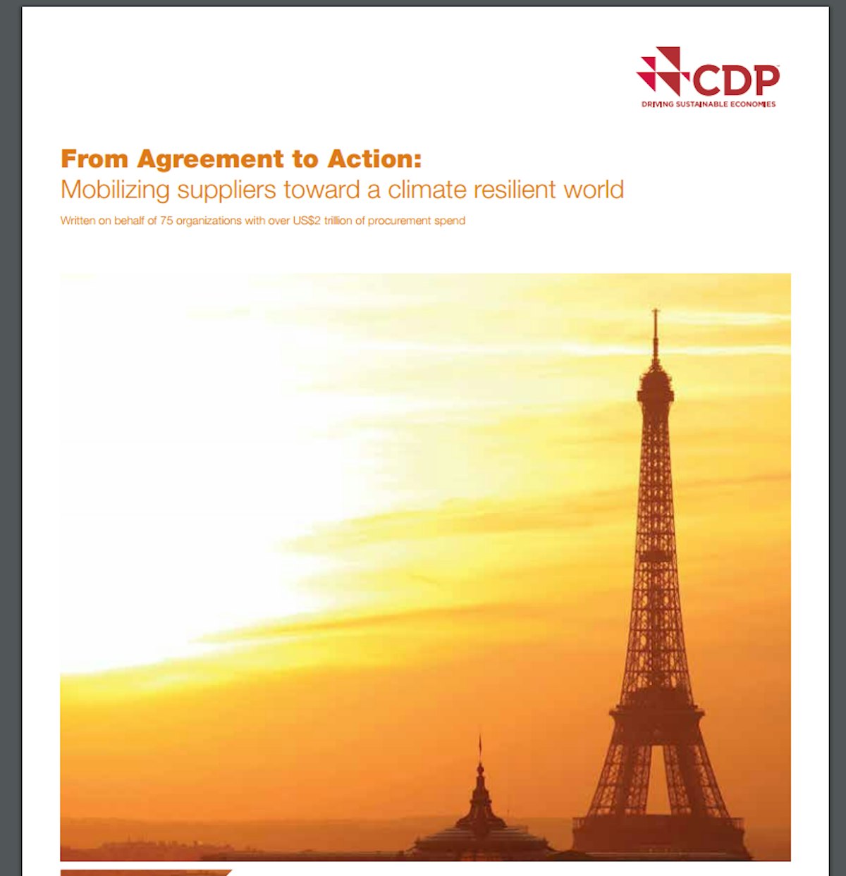 CDP Report Finds Companies Blind to Climate Risks in Half of Their ...