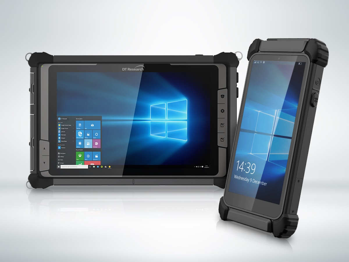 DT Research 6 and 8-inch Handheld Rugged Tablets Running Windows 10 ...