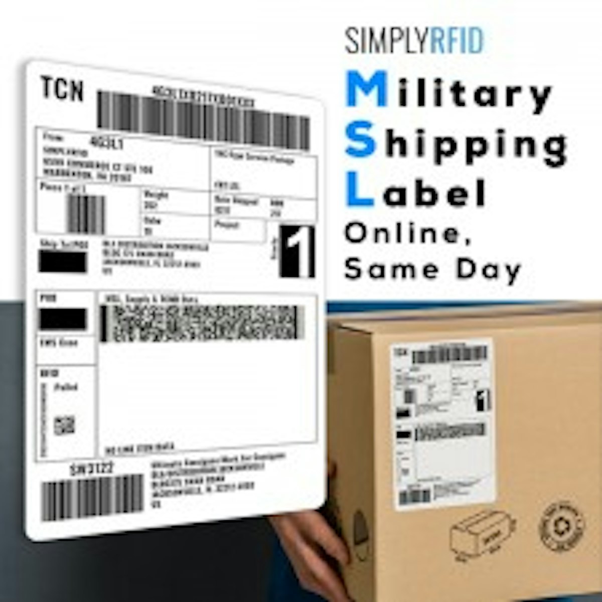 SimplyRFID Releases Its New Online Military Shipping Label (MSL), Unit ...