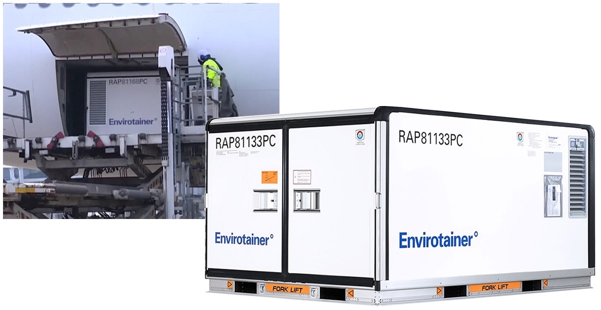 Envirotainer RAP e2 Container Used for Safe Distribution of COVID-19 ...
